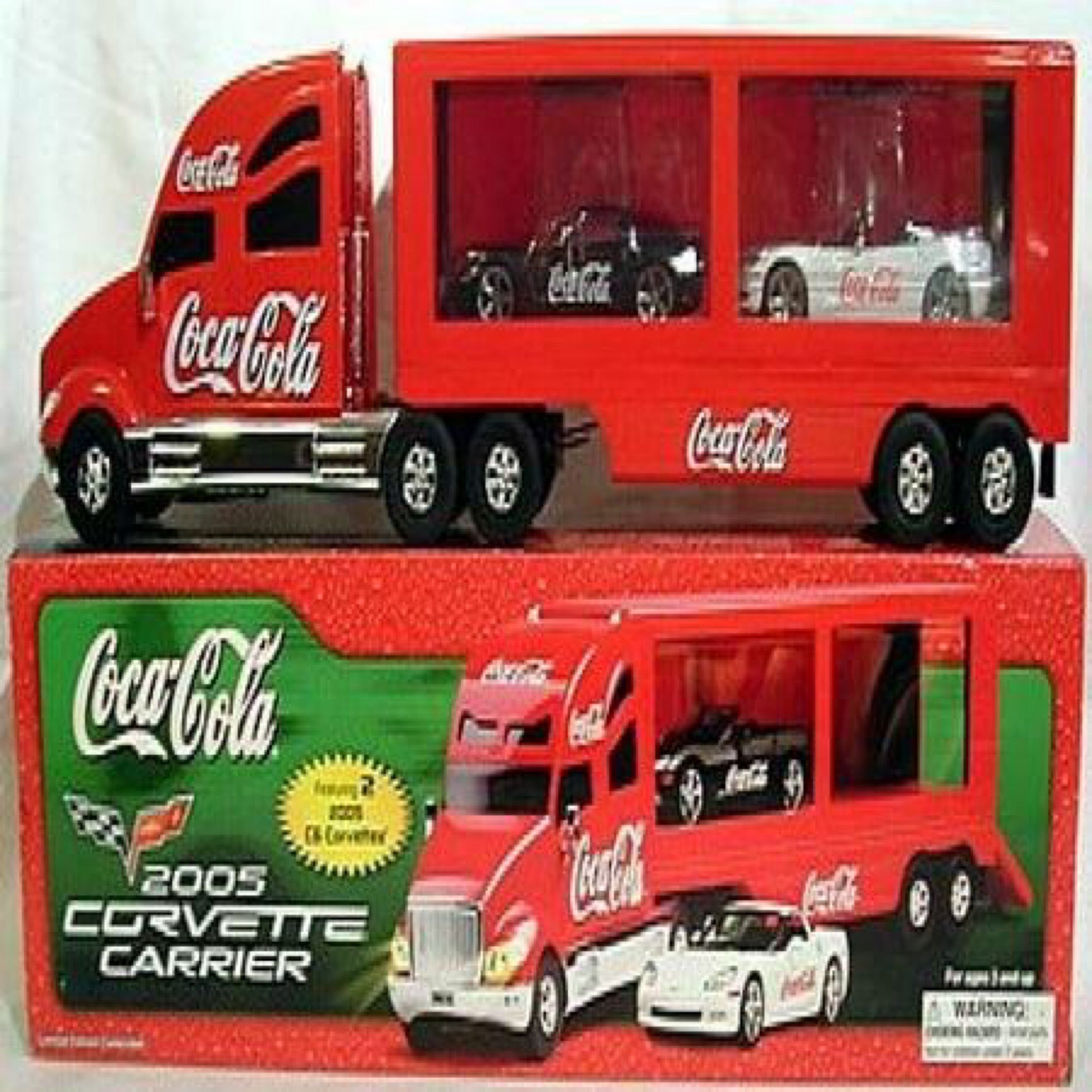 Coke Coca Cola 2005 Corvette Carrier Truck with Corvette C6 Hardtop and ...